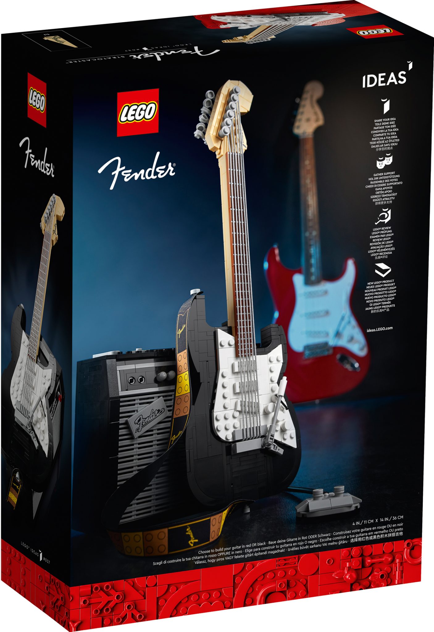 LEGO Ideas officially reveals 21329 Fender Stratocaster buildable ...