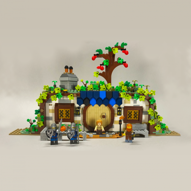 Three versions of Bag End made from three different LEGO sets. - The ...