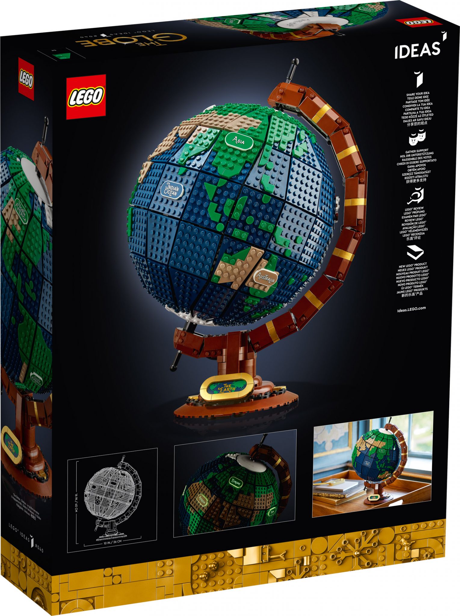 LEGO Ideas 31332 Earth Globe - RJG2N-2 - The Brothers Brick | The ...