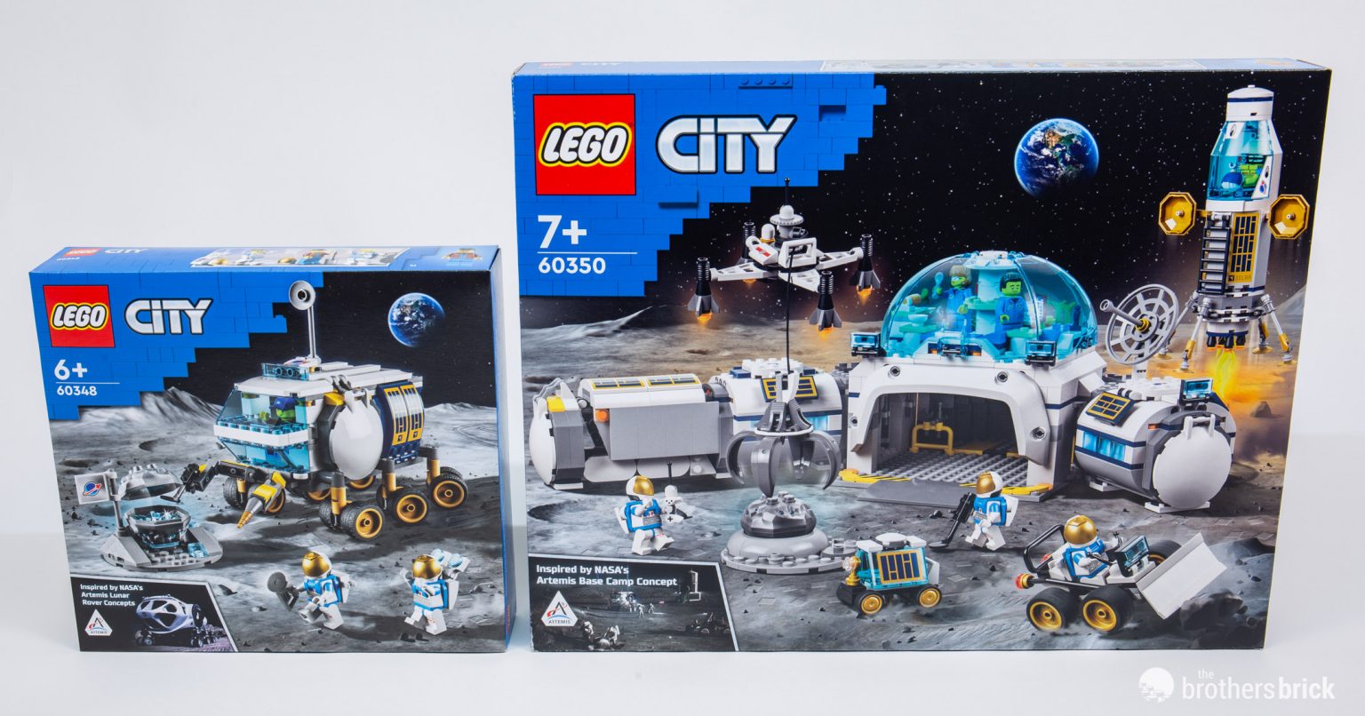 LEGO City Space 60348 Lunar Roving Vehicle 60350 Lunar Research Base ...