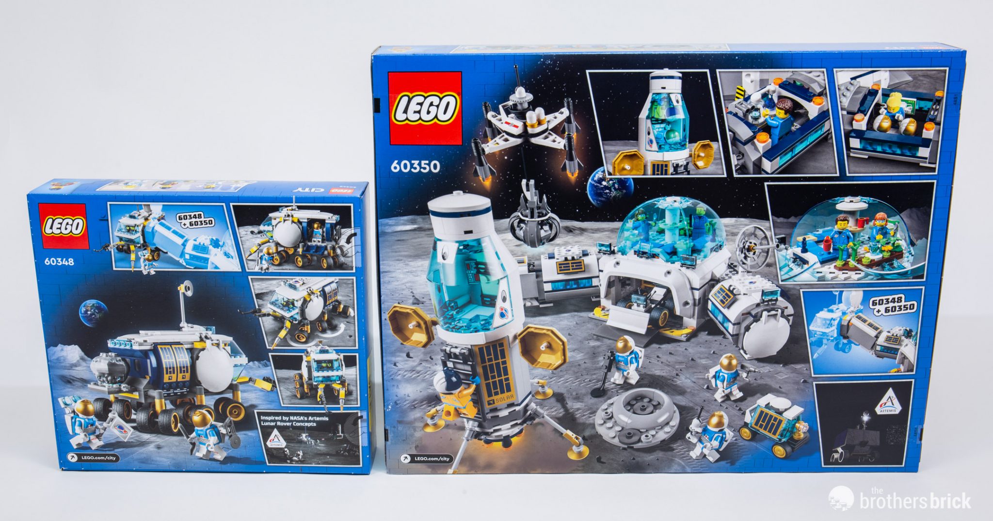 LEGO City Space 60348 Lunar Roving Vehicle & 60350 Lunar Research Base ...