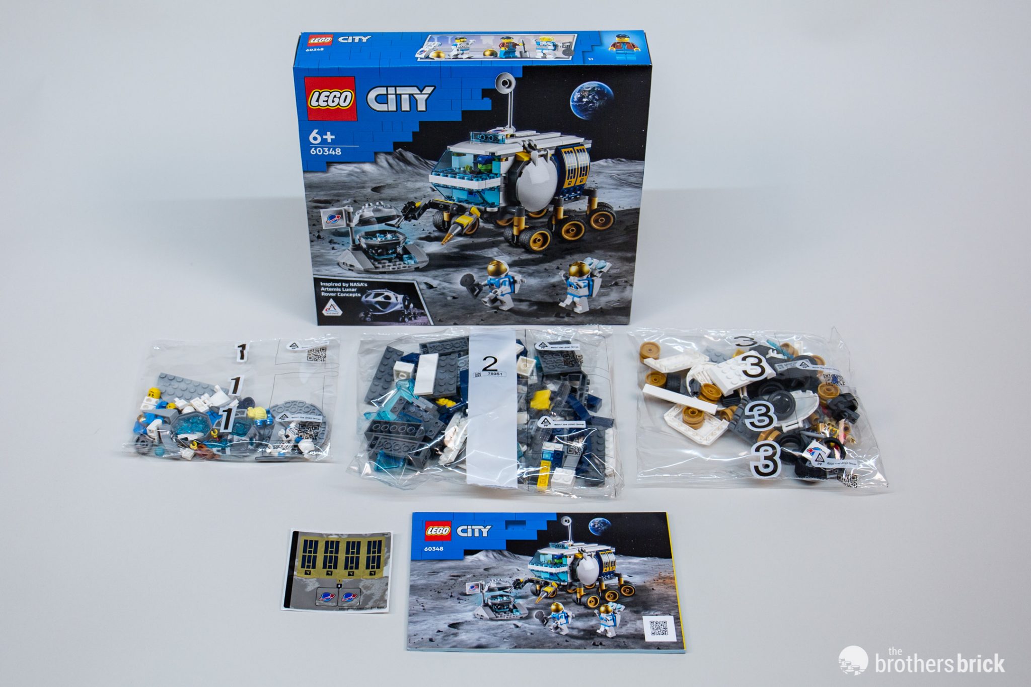 LEGO City Space 60348 Lunar Roving Vehicle 60350 Lunar Research Base ...