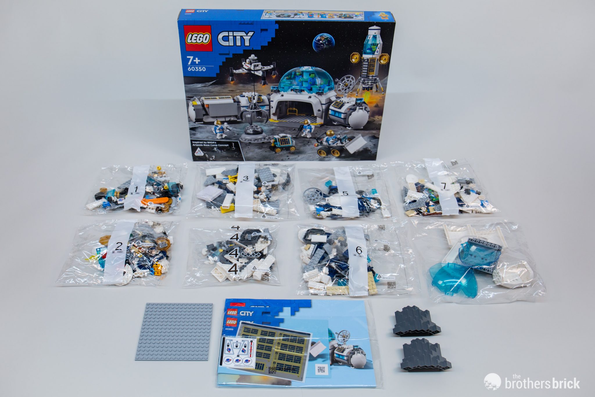 LEGO City Space 60348 Lunar Roving Vehicle 60350 Lunar Research Base ...