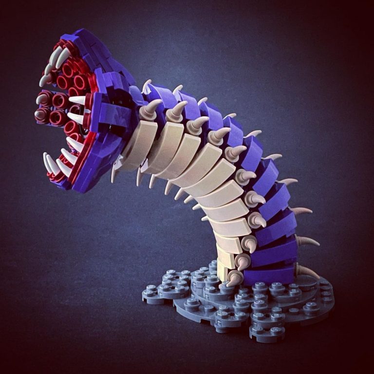 Purple Worm Side profile - The Brothers Brick | The Brothers Brick