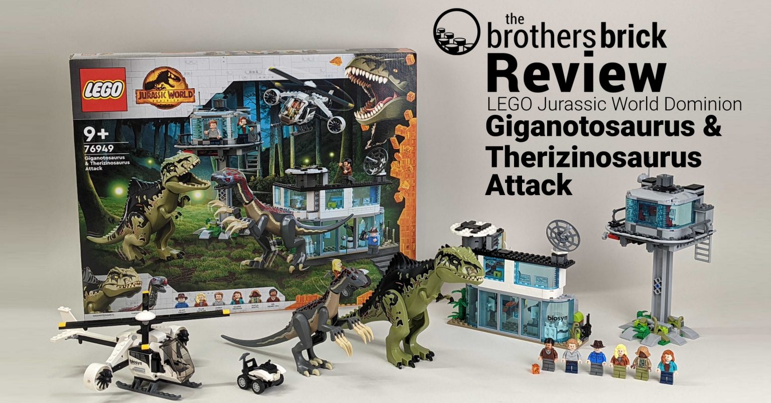 LEGO Jurassic World Dominion 76949 Giganotosaurus & Therizinosaurus ...