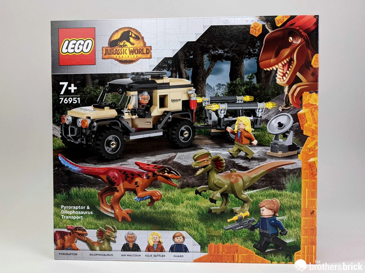 LEGO Jurassic World Dominion 76951 Pyroraptor & Dilophosaurus Transport ...