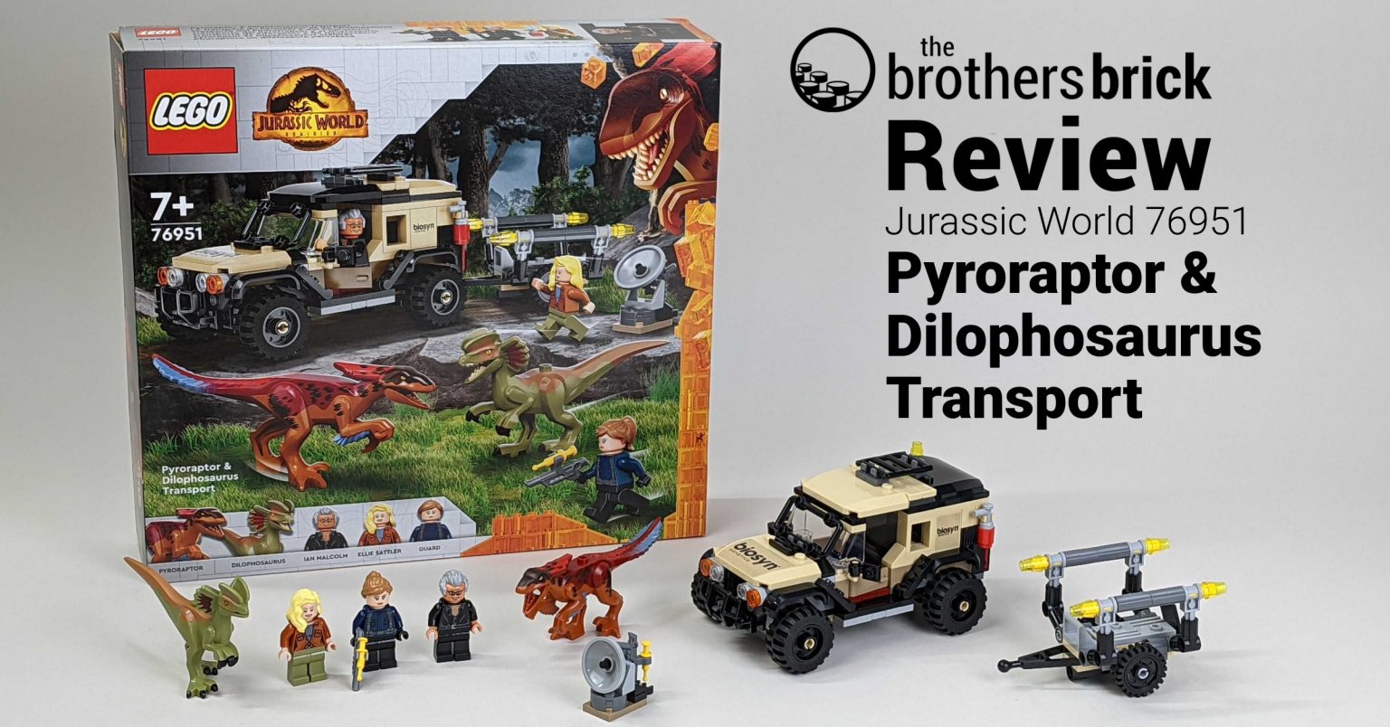 LEGO Jurassic World Dominion 76951 Pyroraptor & Dilophosaurus Transport ...