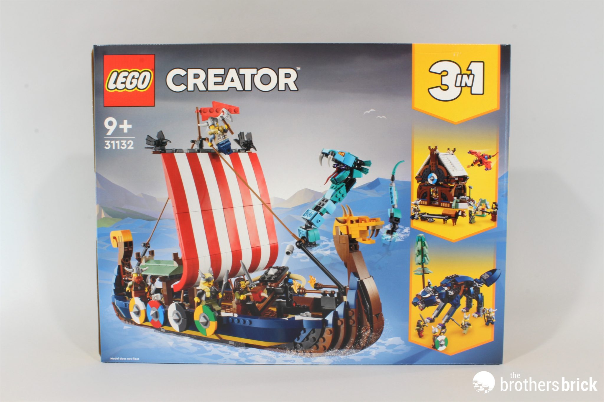 LEGO Creator 3-in-1 31132 Viking Ship and the Midgard Serpent - TBB ...