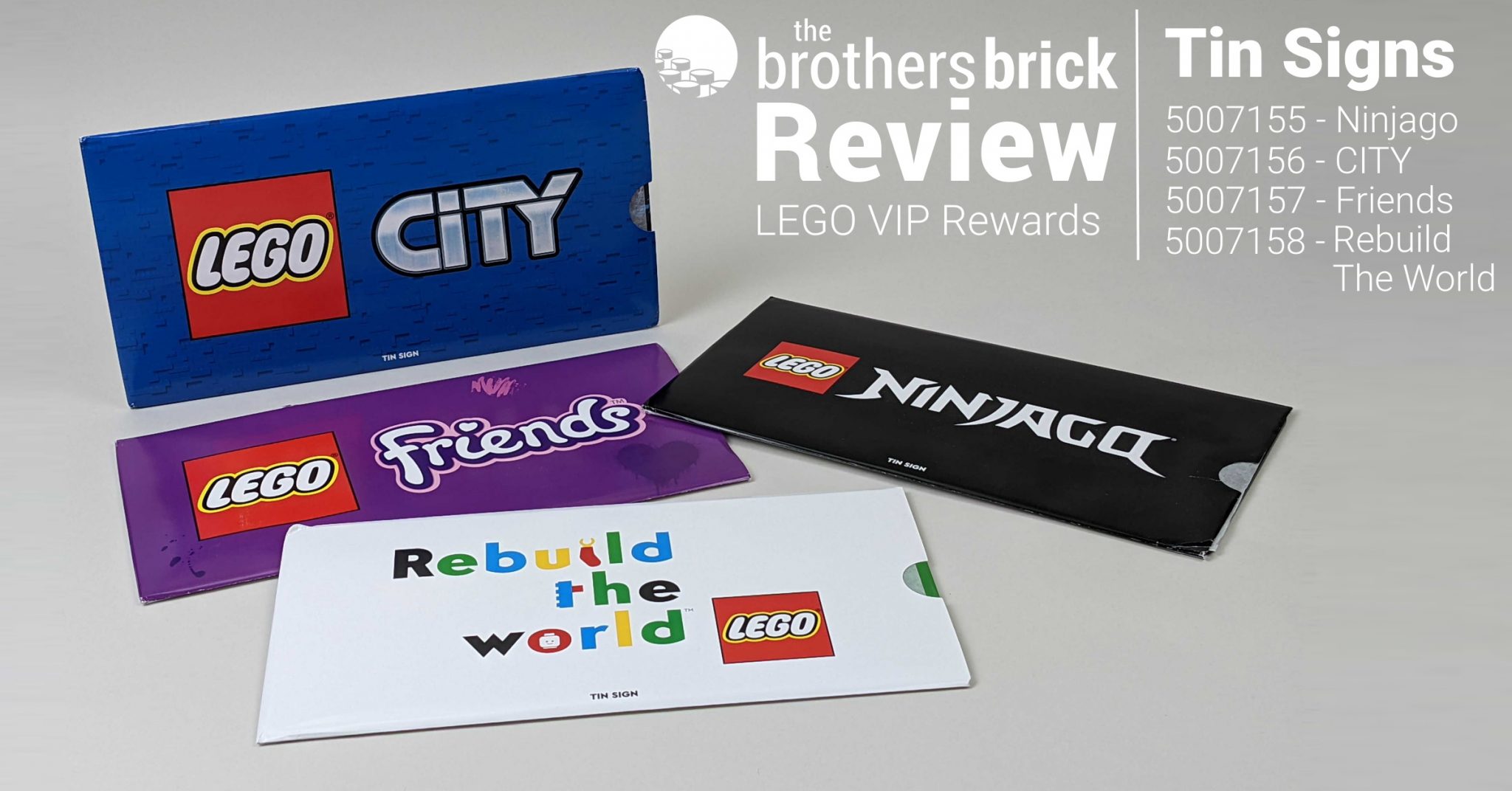LEGO VIP Rewards Tin Signs - TBB Review - Cover Social - The Brothers ...