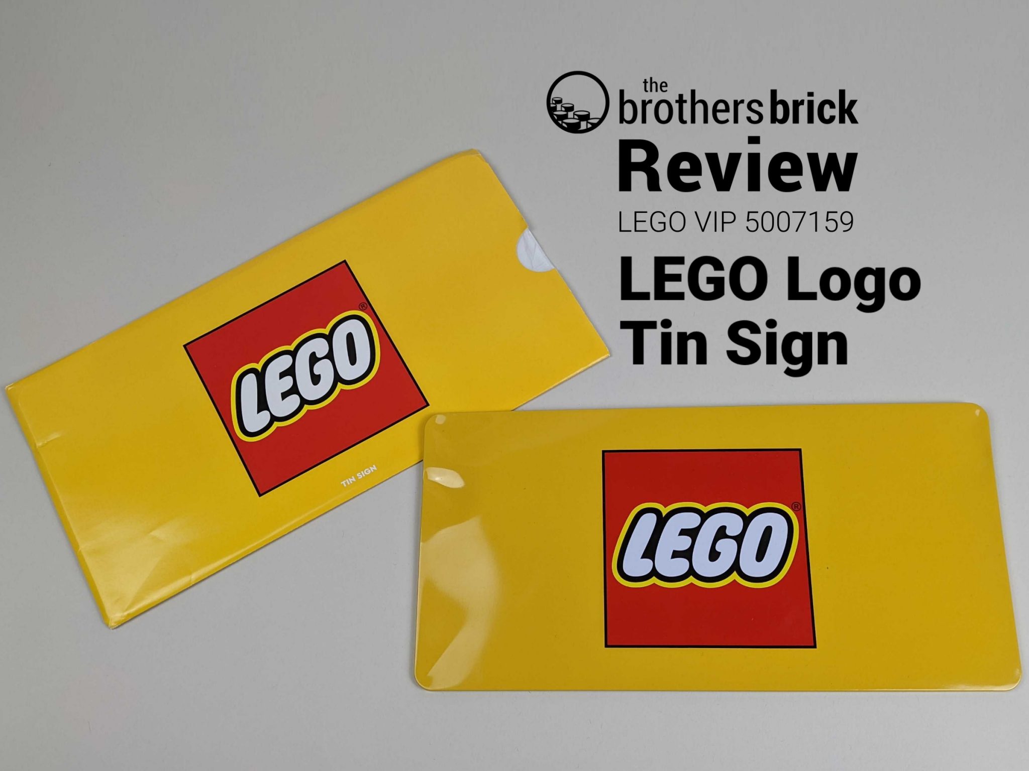 LEGO VIP 5007159 LEGO Logo Tin Sign - TBB Review - Insta Cover - The ...