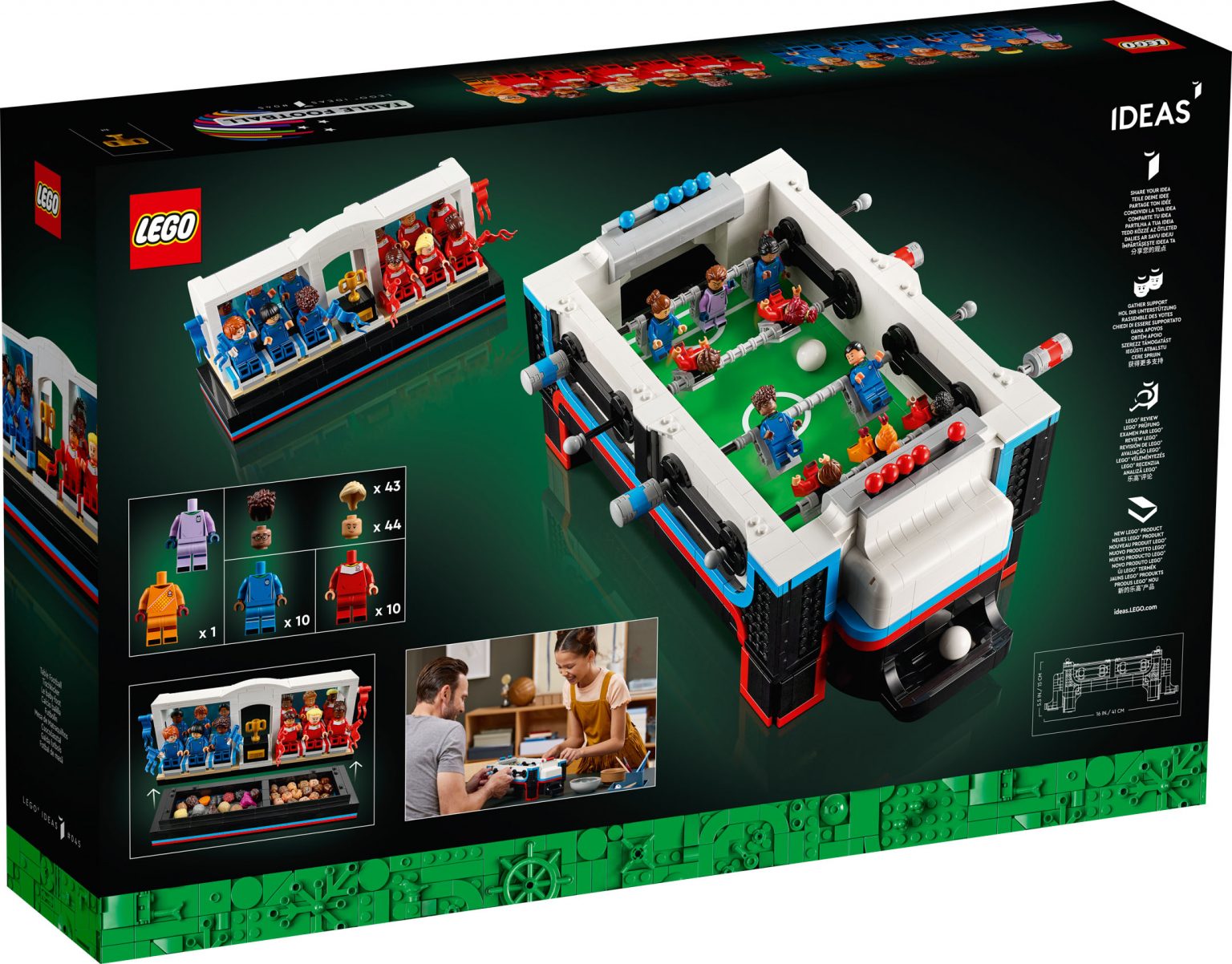 LEGO Ideas reveals 21337 Table Football, a 2,300-piece playable game ...