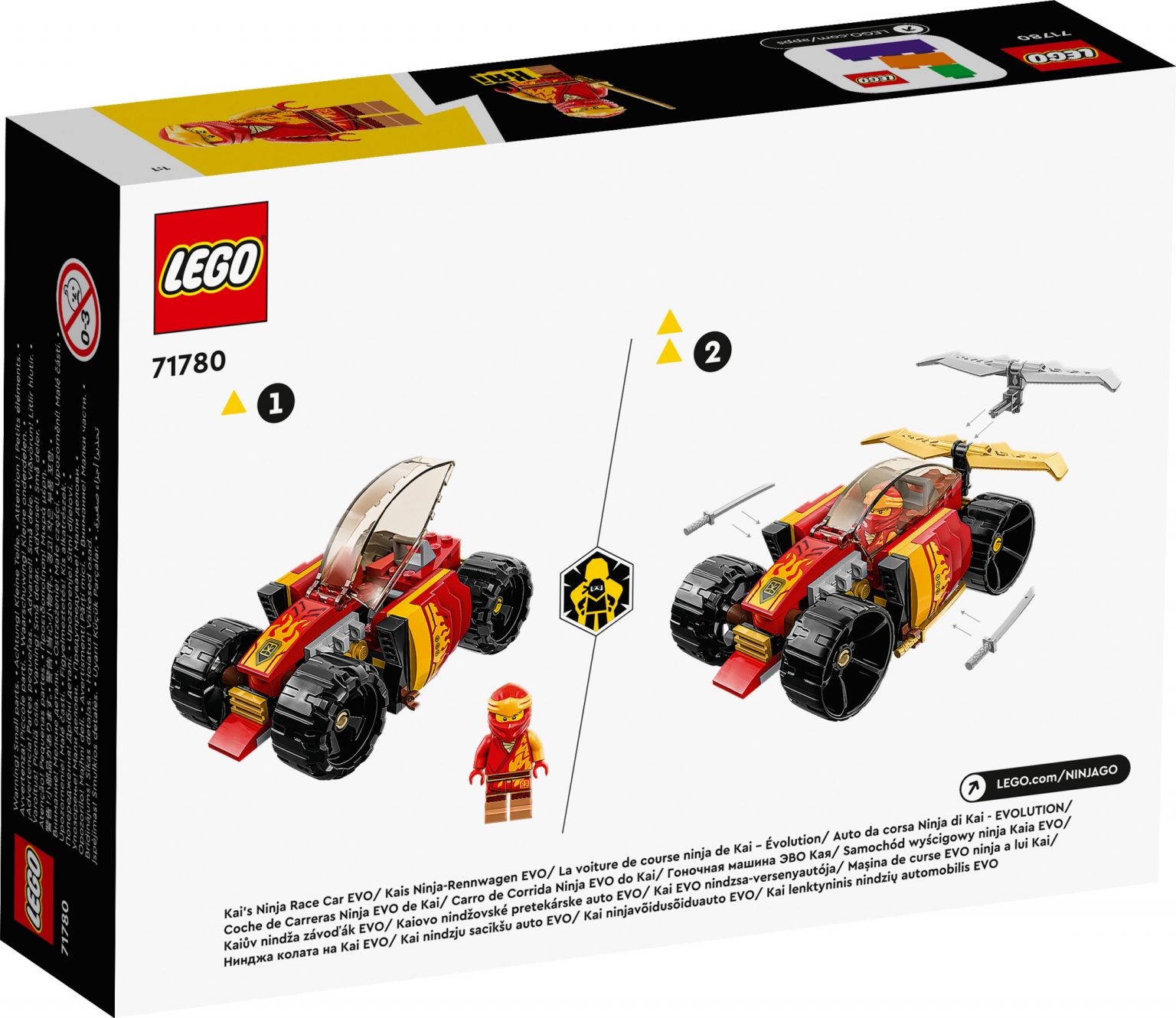 LEGO Ninjago 71780 Kai's Ninja Race Car EVO - SD83F (2) - The Brothers ...