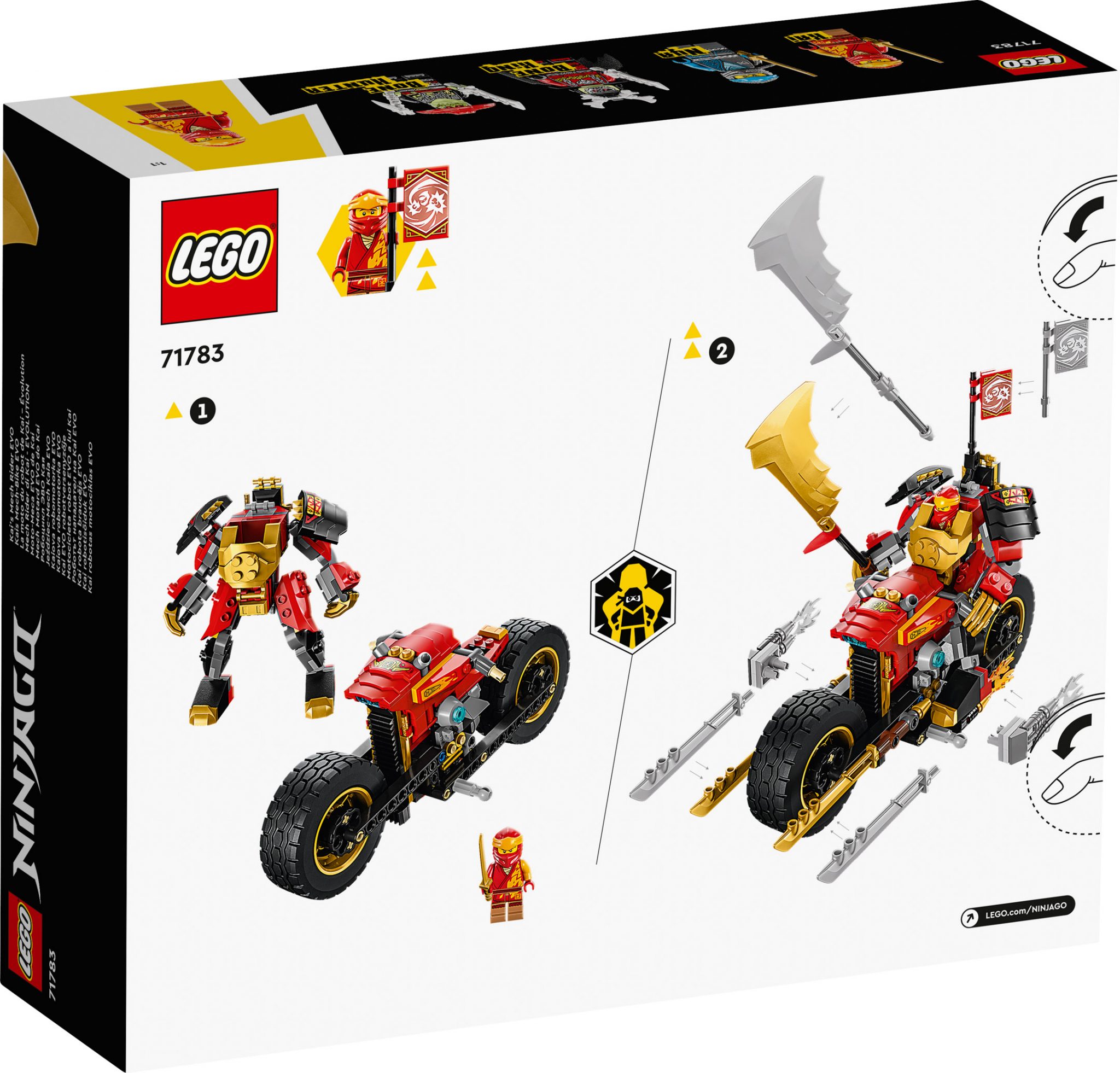 LEGO Ninjago 71783 Kai's Mech Rider EVO - SD83F (2) - The Brothers ...