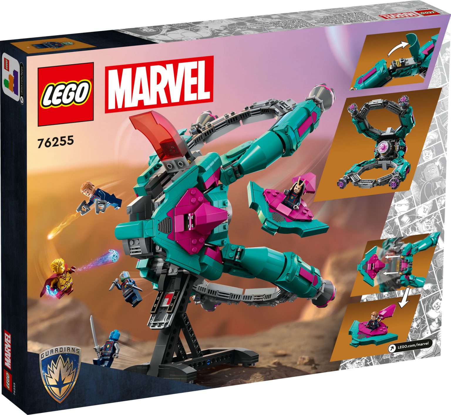 LEGO Marvel Guardians of the Galaxy Vol 3 76255 The New Guardians Ship ...