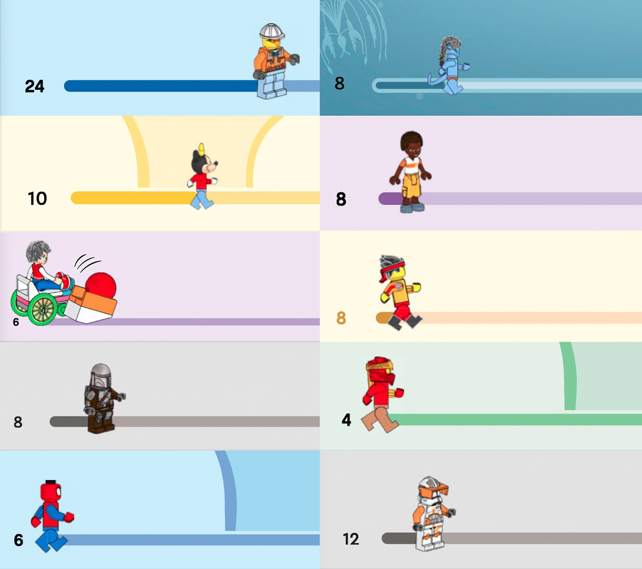 Montage of LEGO progress guides in instruction booklets - The Brothers ...