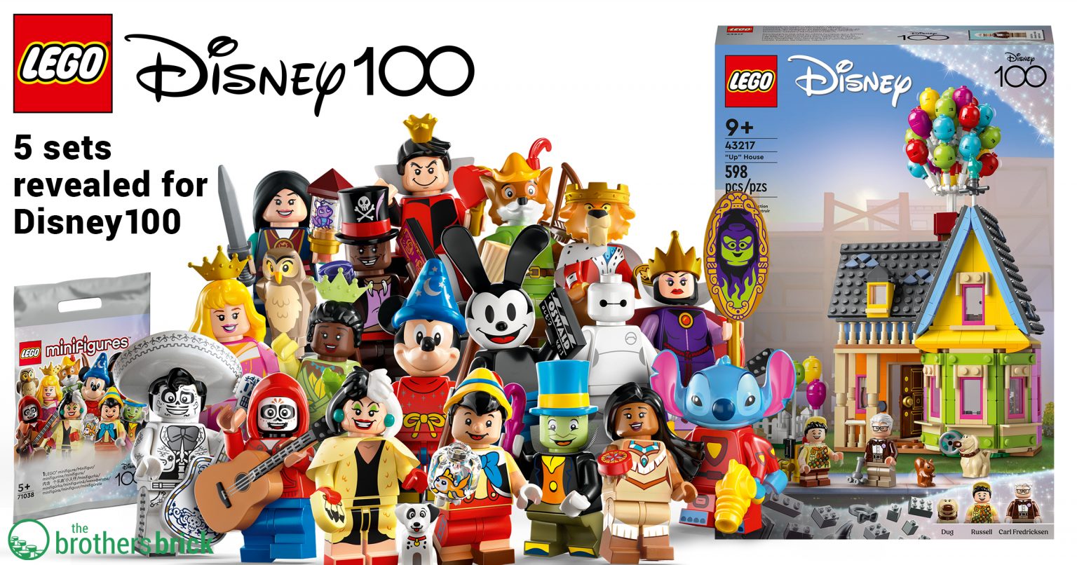 LEGO reveals sets for Disney 100th anniversary, including Minifigures ...