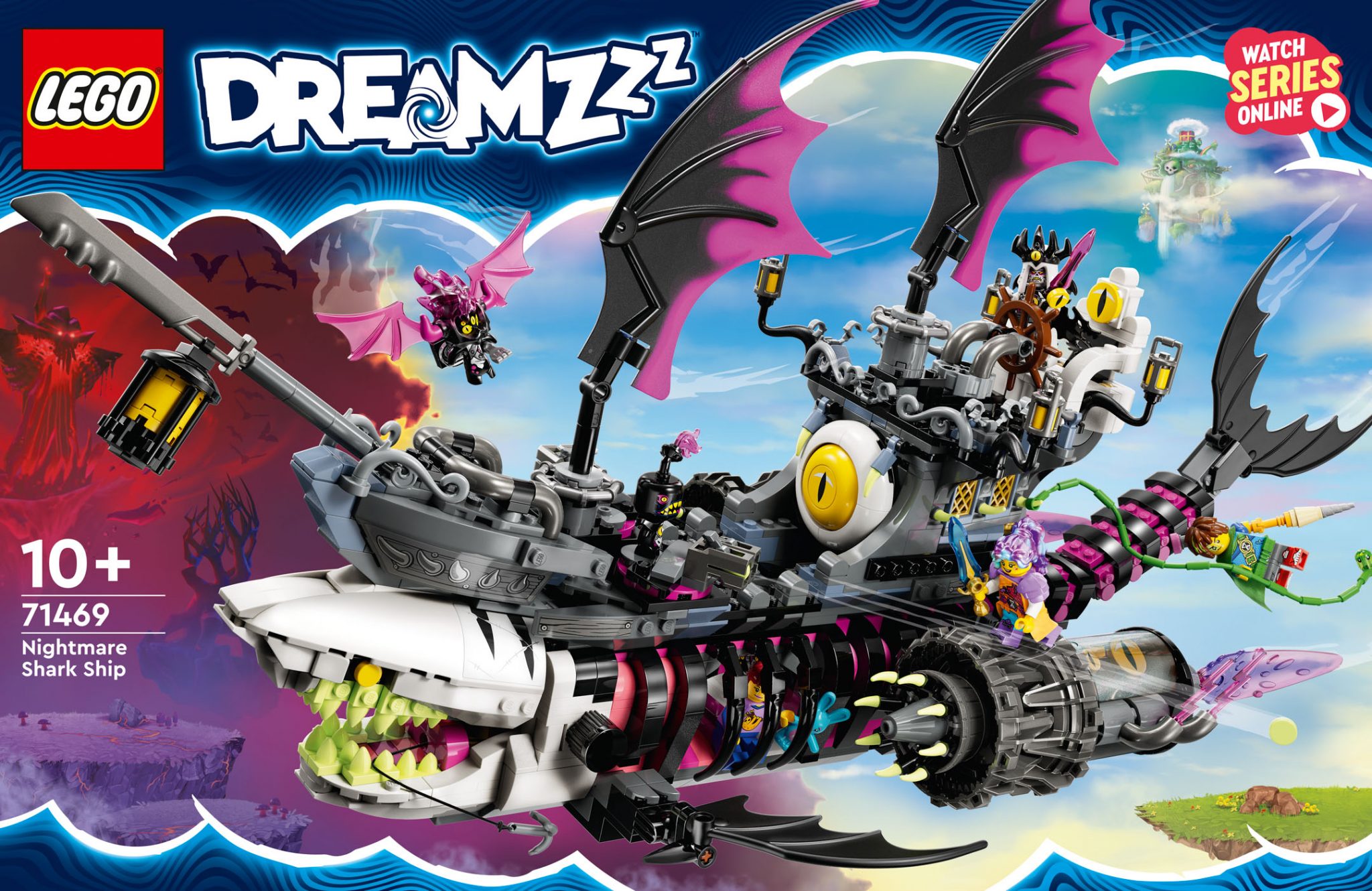 LEGO Dreamzzz 71469 Nightmare Shark Ship-8Dn32 - The Brothers Brick ...