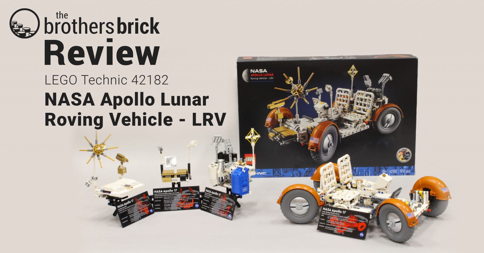 LEGO Technic 42182 NASA Apollo Lunar Roving Vehicle - LRV - A top notch ...