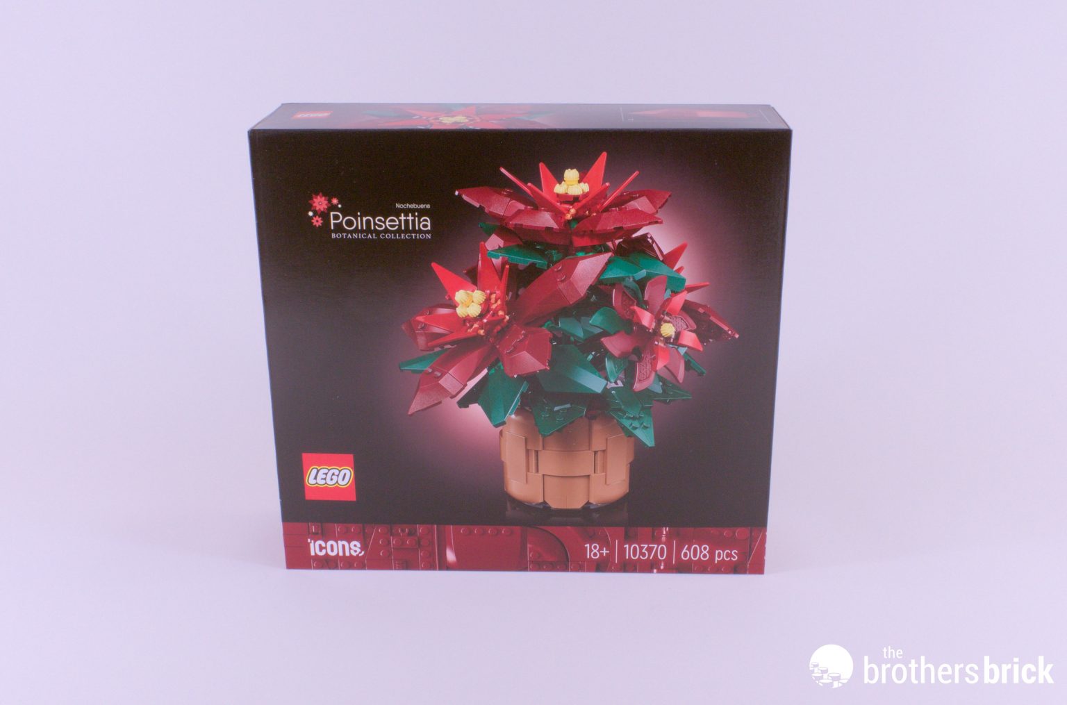 LEGO Icons Botanical Collection 10370 Poinsettia - Big points for the ...