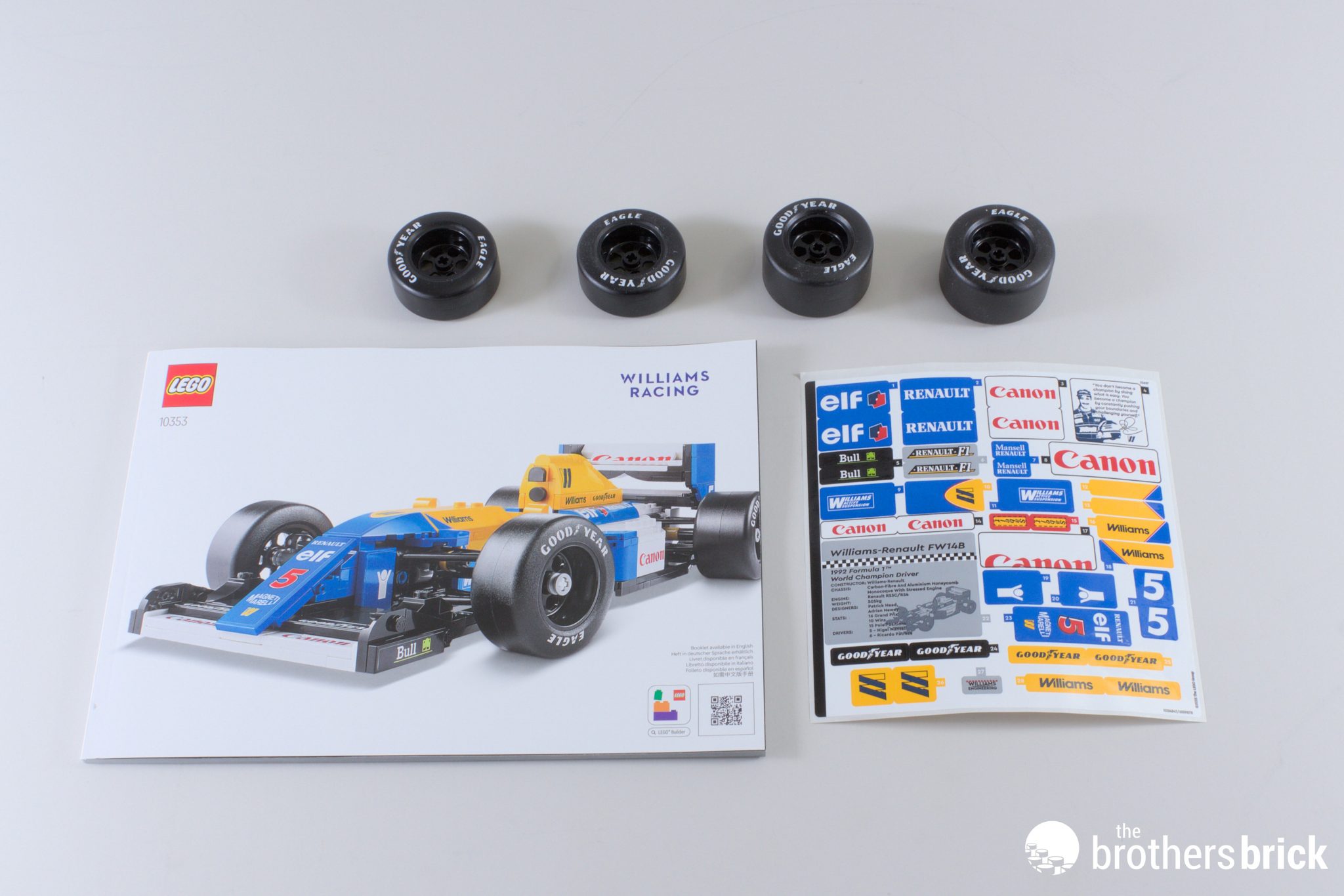 LEGO Icons 10353 Williams FW14B & Nigel Mansell: "And colossally, that ...
