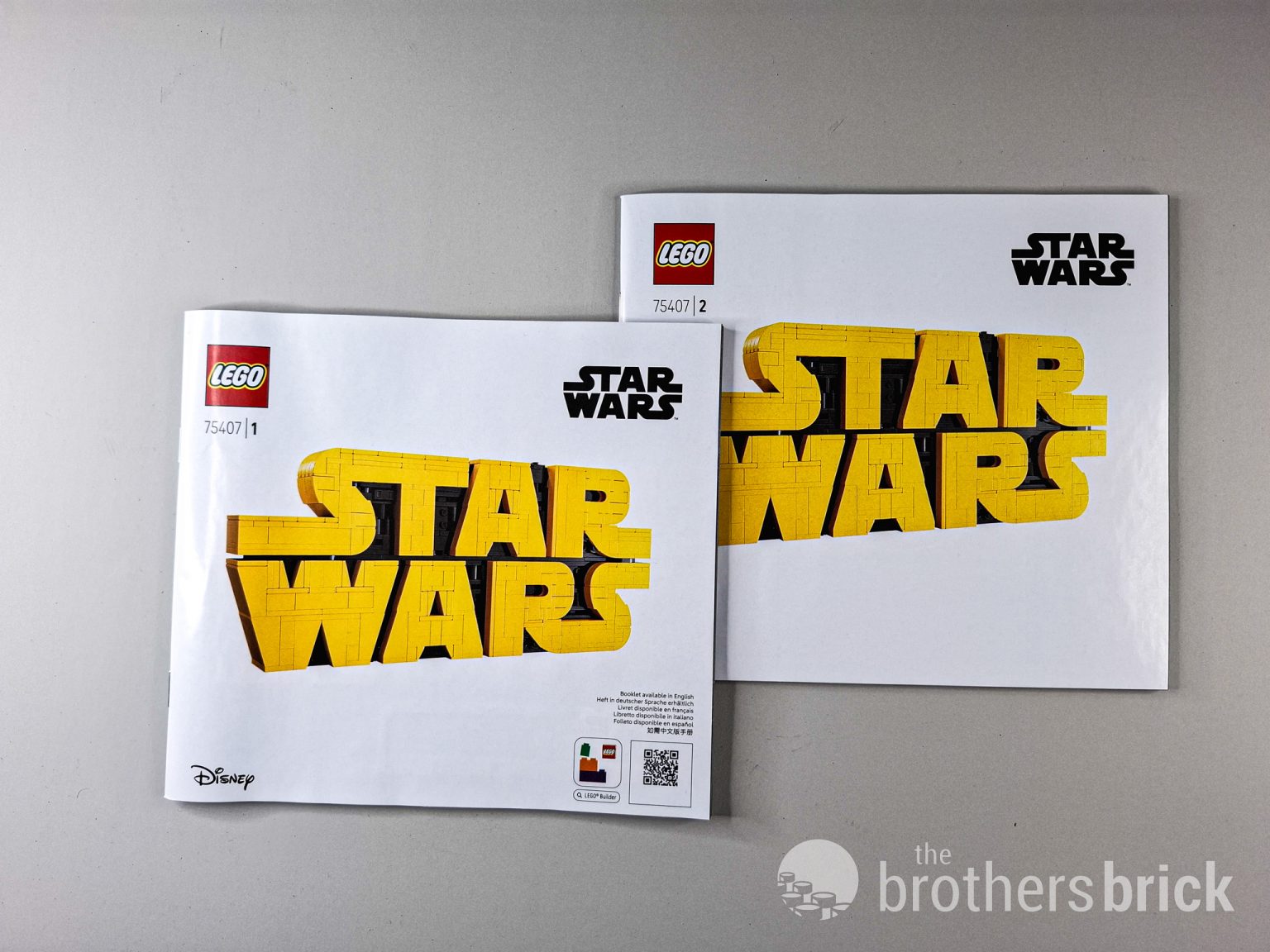 LEGO Star Wars 75407 Brick-Built Star Wars Logo - STAR WARS... nothing ...