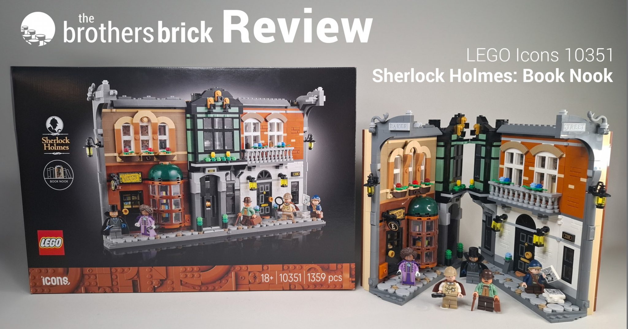 LEGO Icons 10351 Sherlock Holmes: Book Nook - A study in plastic ...