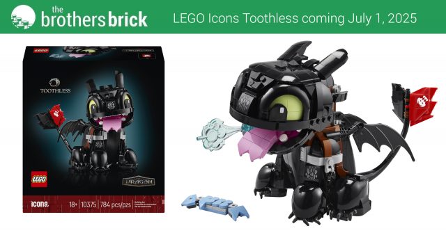 LEGO Icons How to Train Your Dragon: Toothless flies in July 1, 2025 ...