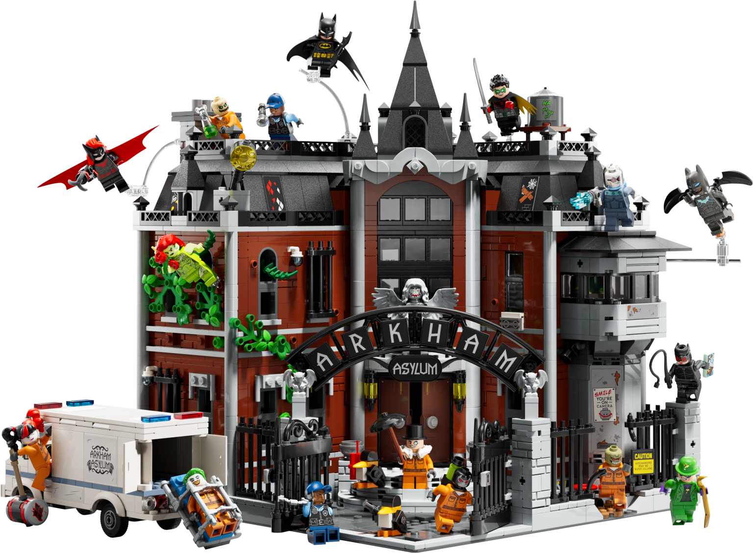 LEGO Gotham City expands with 16-minifigure-strong 76300 Arkham Asylum ...