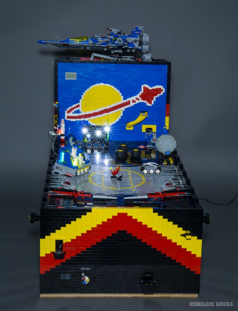 Working LEGO pinball machine built from 15,000 bricks features Benny in ...