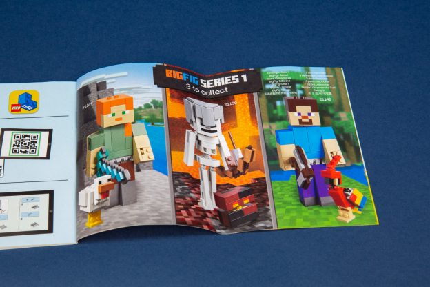 LEGO Minecraft Big Figs Series 1: 21148 Steve with Parrot, 21149 Alex ...