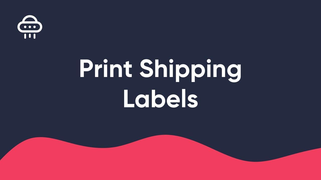 How To Print A Shipping Label Printing Settings Shout Help Center