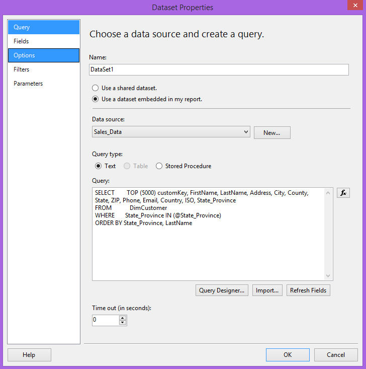 Passing Multiple Select Parameters From Bi Office To Sql Server