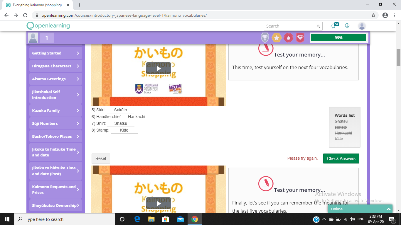 Problem In Everything Kaimono In Introductory Japanese Course Fixed And Solved Issues