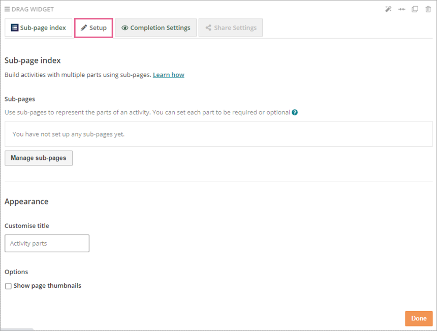 How Do I Use Sub page Index Widget What Do I Use Sub page Index For 
