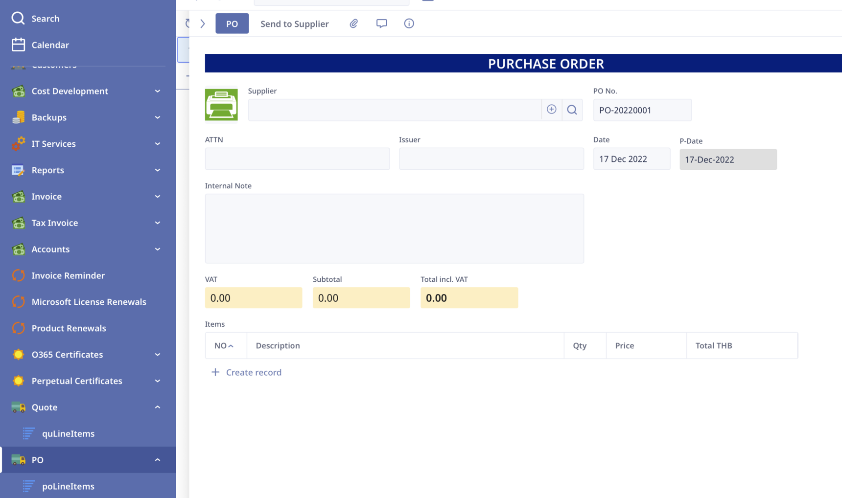 Copy Table Including Line Items From Subtable To Another Table And Subtable Get Help Ninox