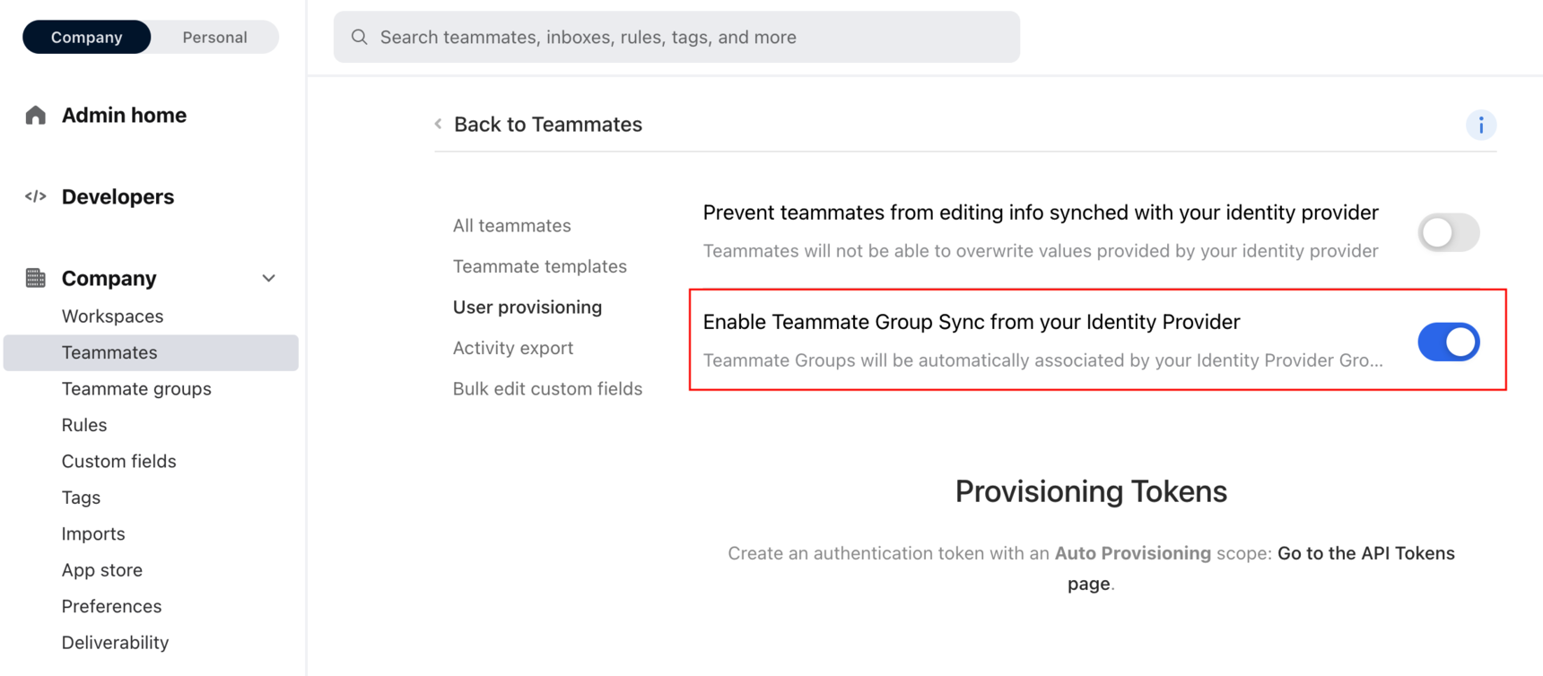 User provisioning with an Identity Provider (IdP) - API & Integrations ...