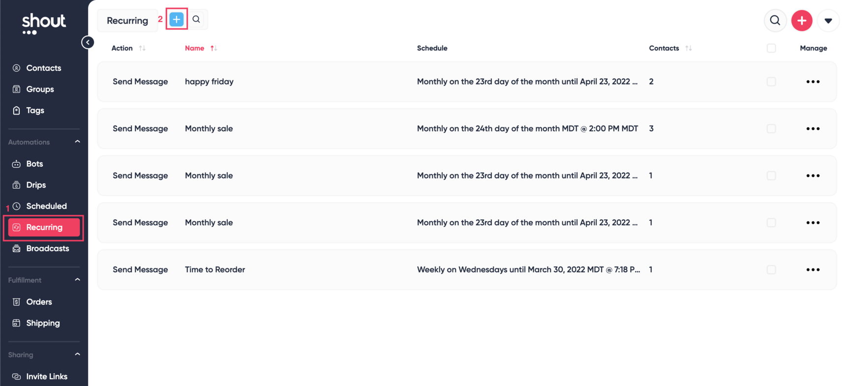 How To Create Recurring Events Recurring Events Shout Help Center