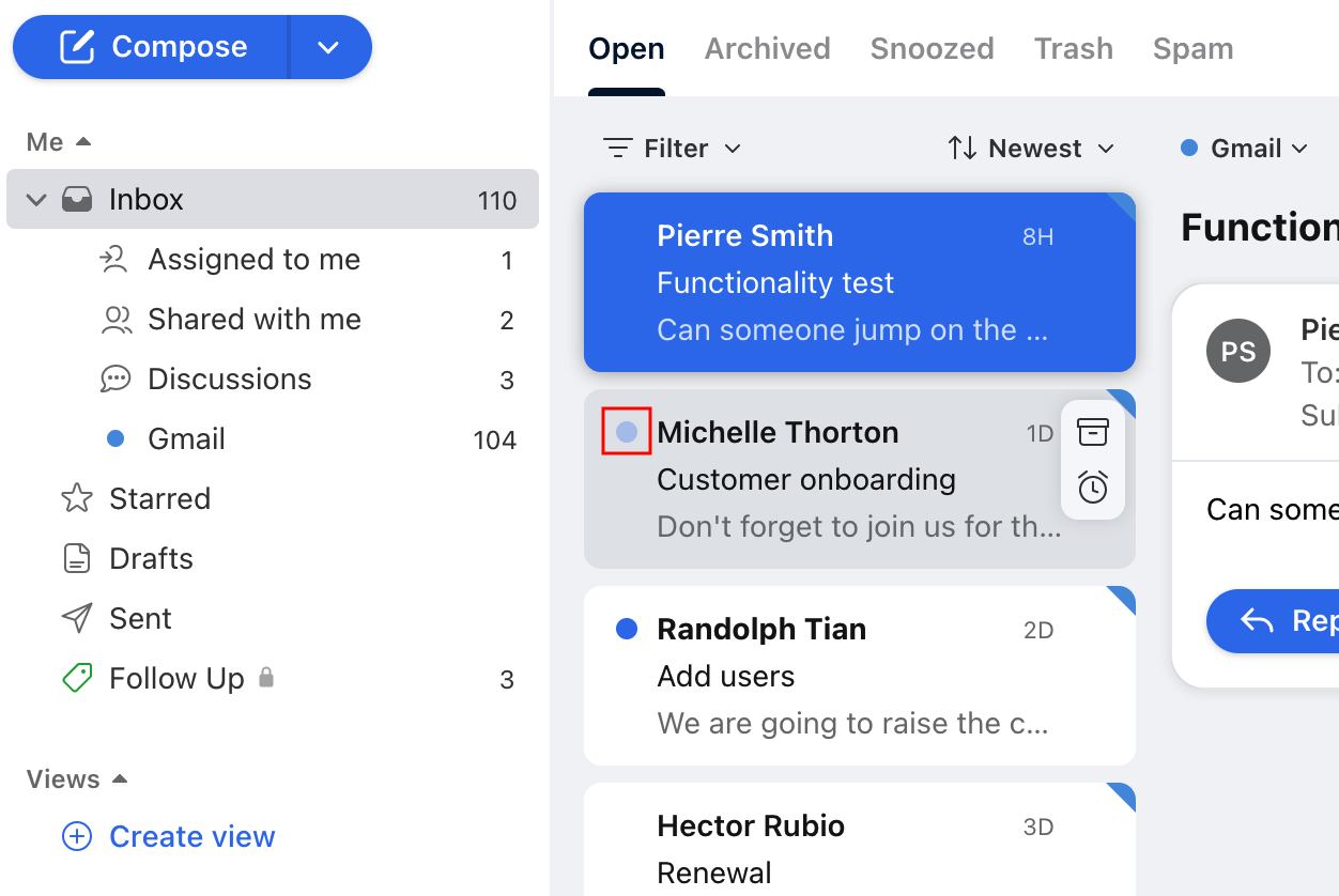 Read vs. unread status - Tags & Organization - Front Help Center