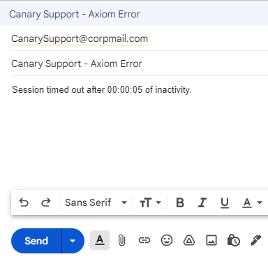 Customize Support Link on Axiom Error Page - Axiom - Canary Community