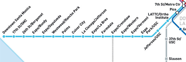 Expo Line Los Angeles Map - Map