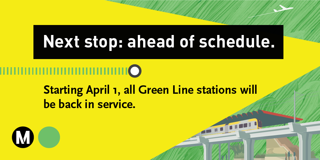 Green Line stations reopen Sunday | The Source