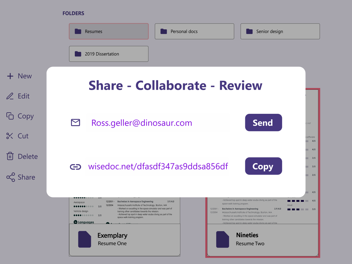 Wisedoc: write and review resumes online