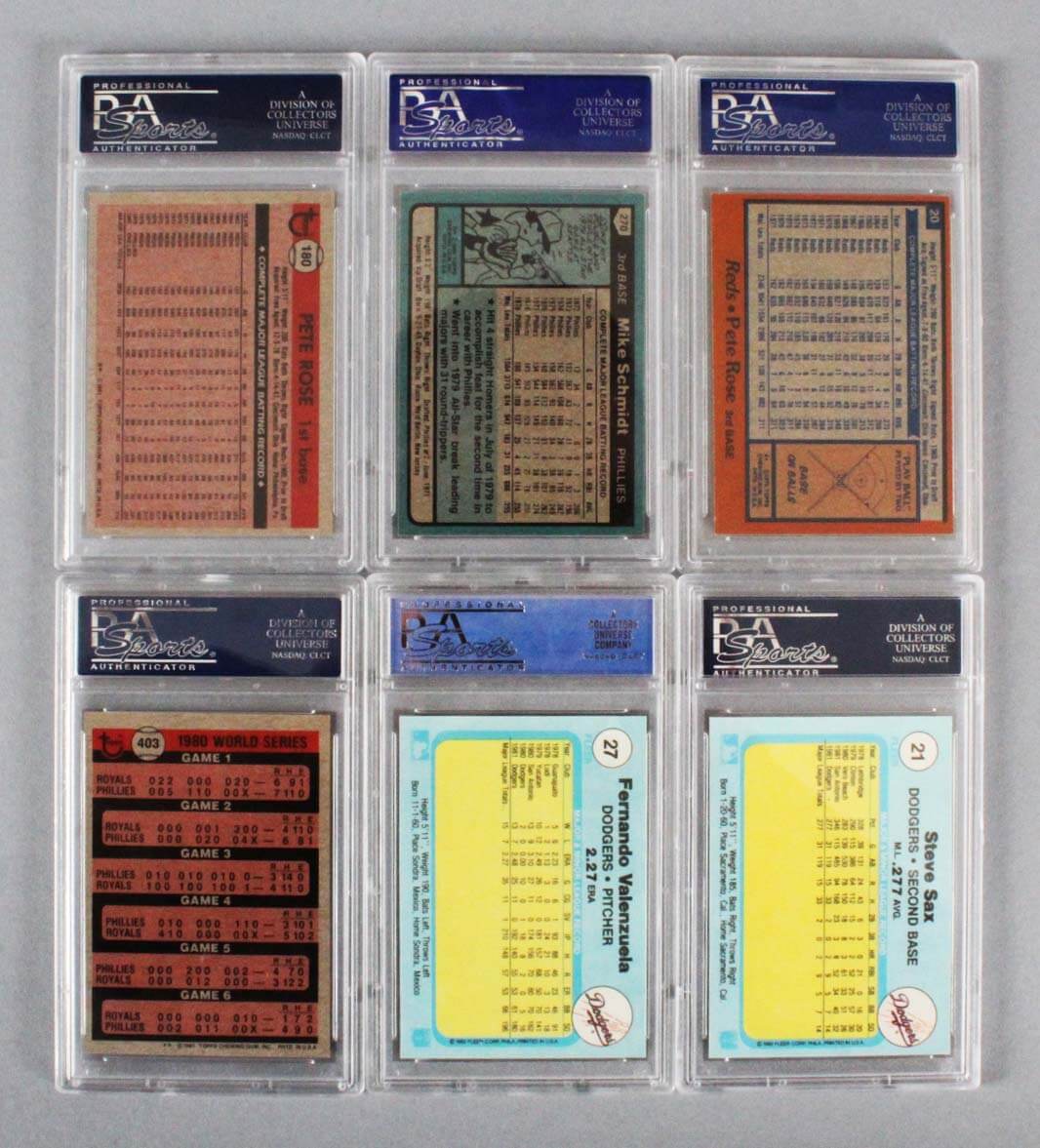 MLB Baseball PSA Graded Card Lot