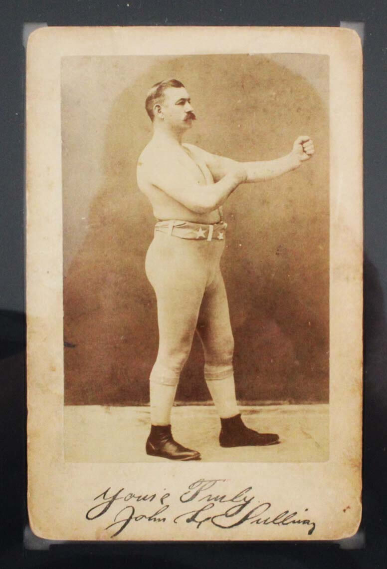 1890s John L. Sullivan Cabinet Card Boxing - SGC | Memorabilia Expert