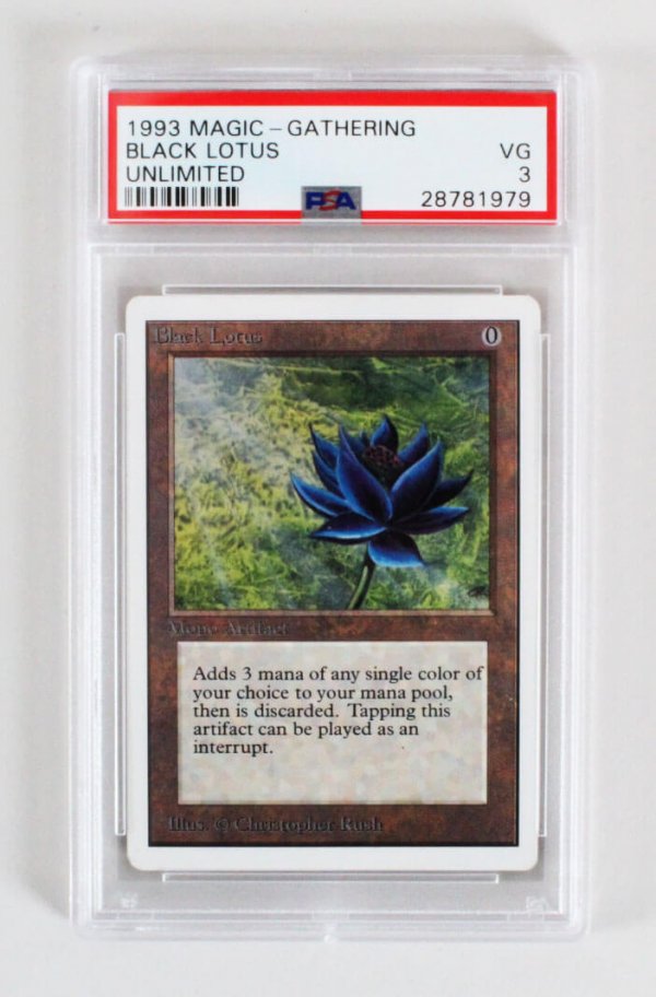 1993 Magic the Gathering Black Lotus Unlimited Card PSA VG 3 ...
