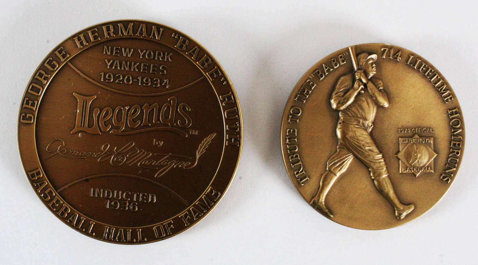 Babe Ruth Coins Lot (6) Yankees | Memorabilia Expert