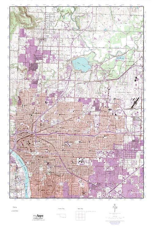 MyTopo Tulsa, Oklahoma USGS Quad Topo Map