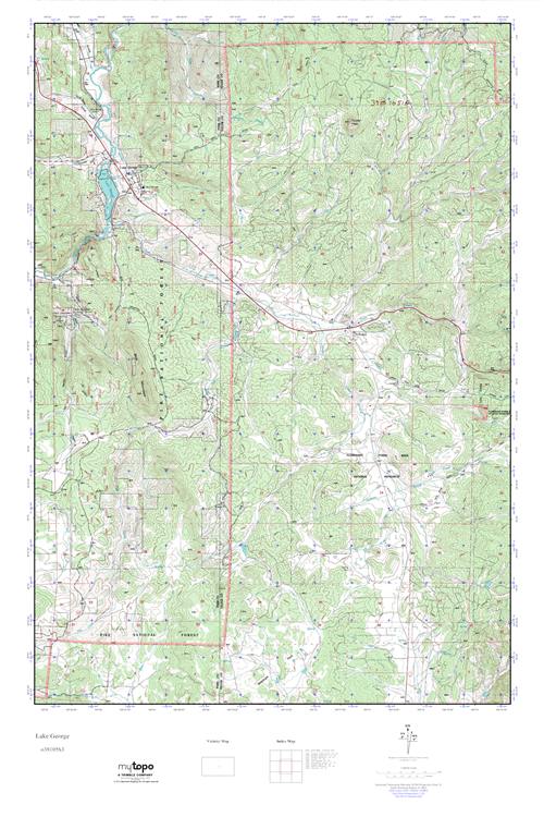 MyTopo Lake George, Colorado USGS Quad Topo Map