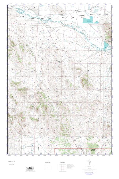 MyTopo Guffey NW, Colorado USGS Quad Topo Map