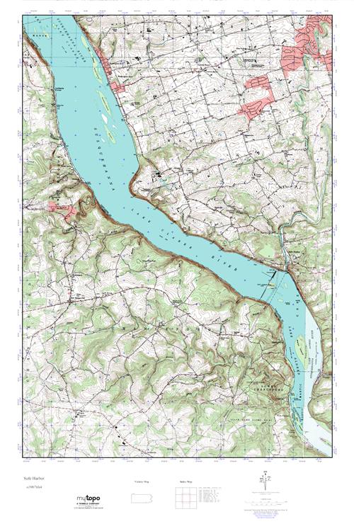 MyTopo Safe Harbor, Pennsylvania USGS Quad Topo Map